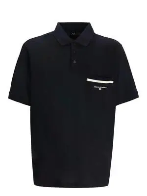 Armani Exchange Pocket-detail Polo Shirt - Black