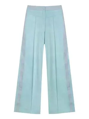 Isolda São Pedro Side-stripe Trousers - Blue