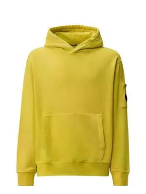 C.P. COMPANY Lens-detail Hoodie - Yellow