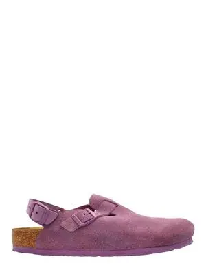 BIRKENSTOCK Buckle-strap Suede Sandals - Purple
