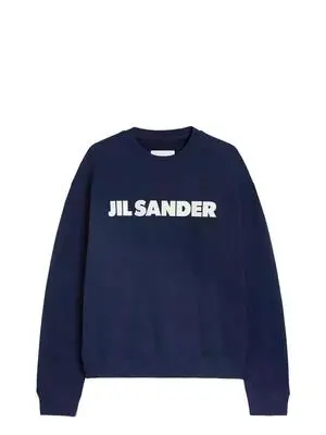 JIL SANDER Logo-print Sweatshirt - Blue