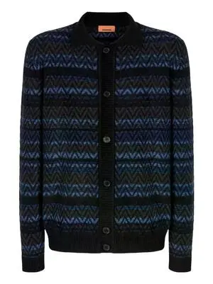 Missoni Chevron-pattern Cardigan - Black