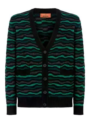 Missoni Wave-pattern Cardigan - Green