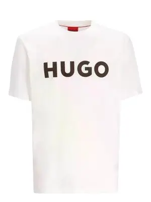 Hugo Logo-print Cotton T-shirt 102 White