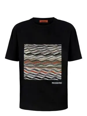 Missoni Wave-pattern T-shirt - Black