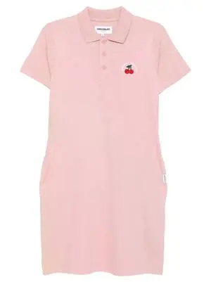 CHOCOOLATE Logo-embroidered Polo Dress - Pink