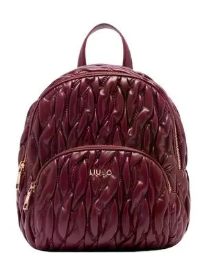 Liu Jo Quilted Logo Backpack - Red
