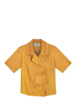 Isolda Pitomba Double-breasted Shirt - Yellow