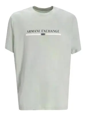 Armani Exchange Logo-print Cotton T-shirt - Green