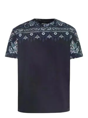 Etro Paisley-print Short-sleeved T-shirt - Blue