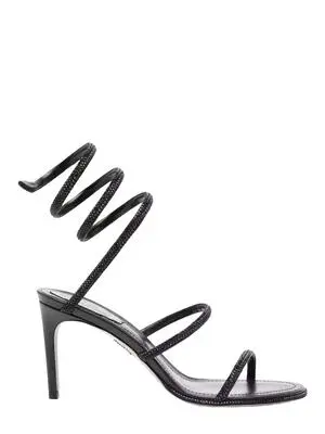 Rene Caovilla 80mm Cleo Sandals - Black