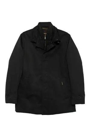 MOORER Quilted High-Neck Jacket Black