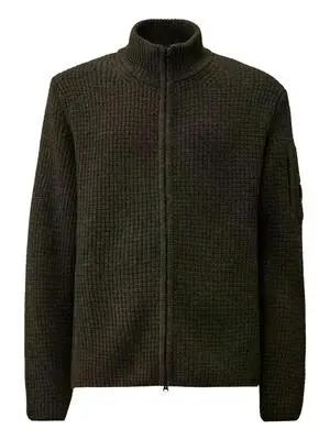 C.P. COMPANY High-neck Zip-up Cardigan - Green