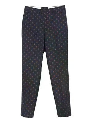 Etro Geometric-print Trousers - Blue