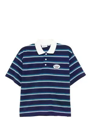 CHOCOOLATE Striped Polo Shirt - Blue