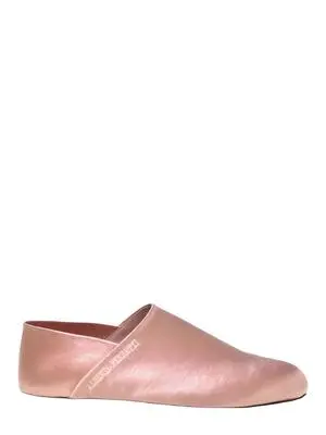 Alberta Ferretti Satin Loafers - Pink