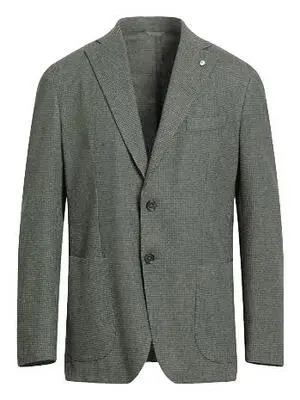 L.B.M. 1911 L. B.m. 1911 Blazer Military Size Wool, Polyester, Cotton, Silk, Polyamide - Green
