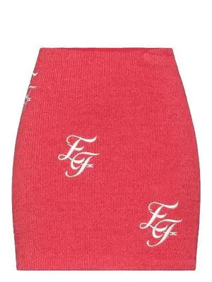 Elisabetta Franchi Mini Knitted Pencil Skirt - Red