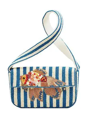 Anthropologie Fiona Beaded Animal Bag - Goldfish
