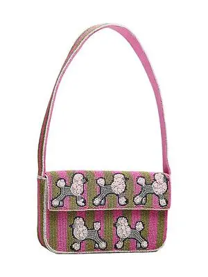Anthropologie Fiona Beaded Animal Bag - Poodle