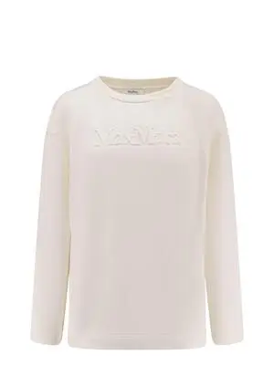 Max Mara Cotton And Silk Sweatshirt - White