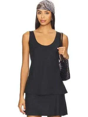 EAVES X Coco Nico Silk Tank - Black