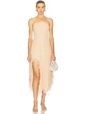 Tularosa Lyla Midi Dress - Beige