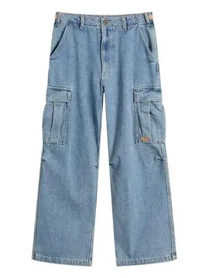 SUNDAYFRUITMARKET Sun Denim Cargo Pants - Blue