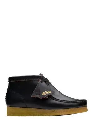 Clarks Wallabee Leather Boots - Black