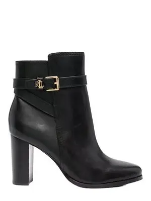 Ralph Lauren 80mm Buckle-strap Boots - Black