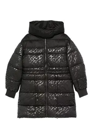 PINKO Logo-Print Puffer Coat