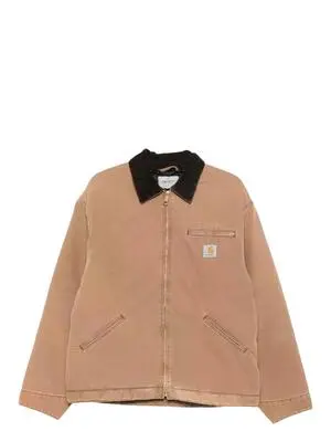 Carhartt Work In Progress Og Detroit Corduroy-collar Jacket - Brown