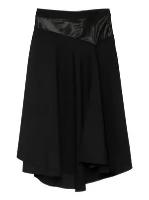 MARNI Satin-Panel Midi Skirt
