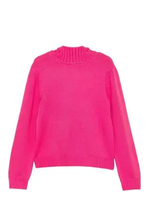 CHARLES JEFFREY Merino High-neck Sweater - Pink