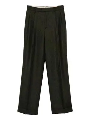 BERWICH Pleated Trousers - Green