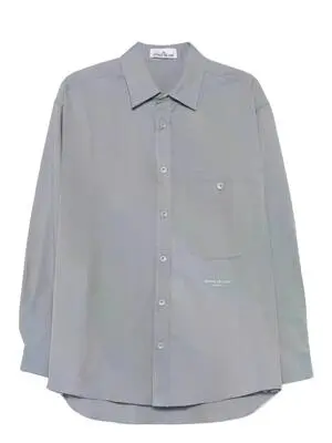 Stone Island Patch-pocket Button-down Shirt - Blue