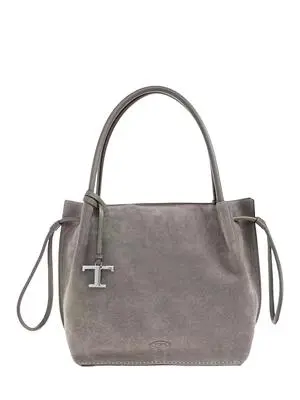 TOD'S Drawstring Tote Bag - Grey
