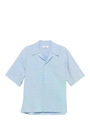 Alexander McQueen Skill-print Shirt - Blue