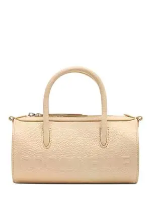 COCCINELLE Myrtha Embossed Cylindrical Tote - Neutrals