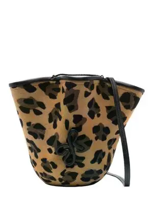 Ruslan Baginskiy Leopard-print Bucket Bag - Brown