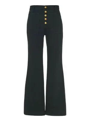 Ulla Johnson Ulla Johnson The Lou Jean Kick Flare Denim Hunter