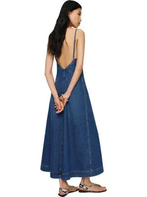 REFORMATION Sofi Denim Maxi Dress - Monterey