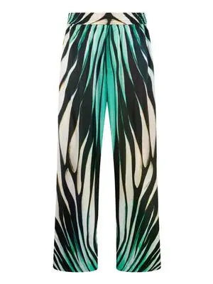 Roberto Cavalli Animal-print Trousers - White