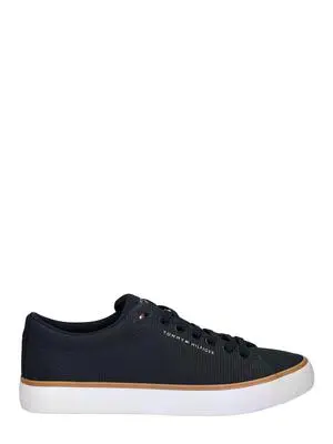 Tommy Hilfiger Textured Lace-up Sneakers - Blue