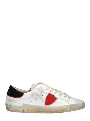 Philippe Model Prsx Color-blocked Low-top Sneakers - White