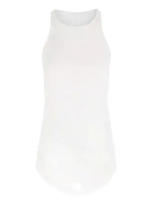 Rick Owens Ribbed Round-neck Top - White