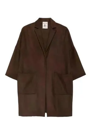SEMICOUTURE Virgin Wool-blend Coat - Brown