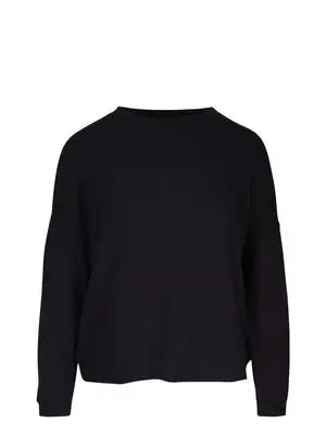 Majestic Filatures Long-sleeves Crew-neck Sweatshirt - Black