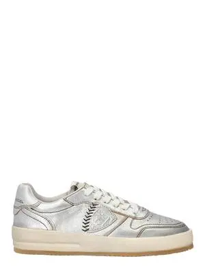 Philippe Model Leather Baseball-stitch Sneakers - Grey