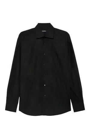 Karl Lagerfeld Printed Cotton Shirt - Black